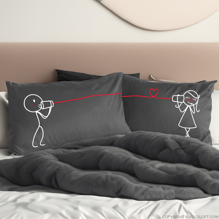 BoldLoft Couple Pillowcase-Love Pillowcases Valentines Pillow Covers ...