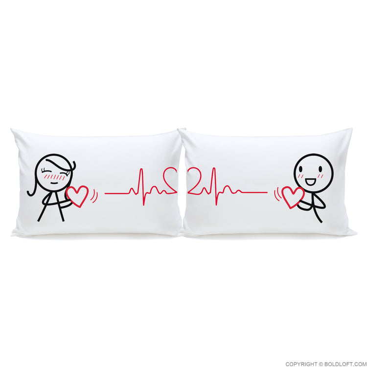 BoldLoft Couple Pillowcase-Love Pillowcases Valentines Pillow Covers ...
