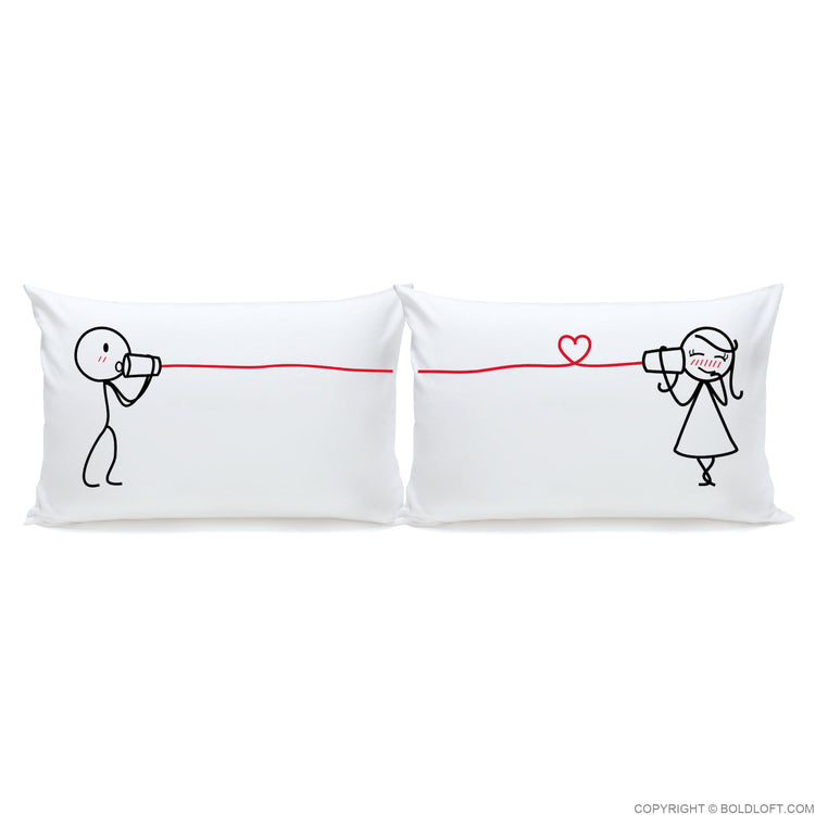 BoldLoft Couple Pillowcase-Love Pillowcases Valentines Pillow Covers ...