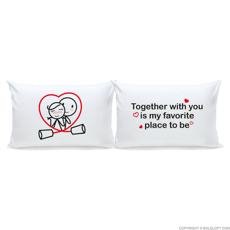 BoldLoft Couple Pillowcase-Love Pillowcases Valentines Pillow Covers ...