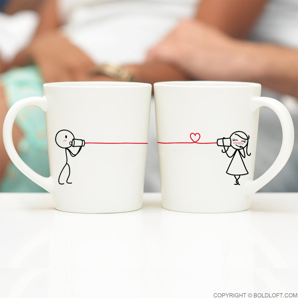 BoldLoft Say I Love You Couple Mugs-His Hers Mugs for Couples – BOLDLOFT