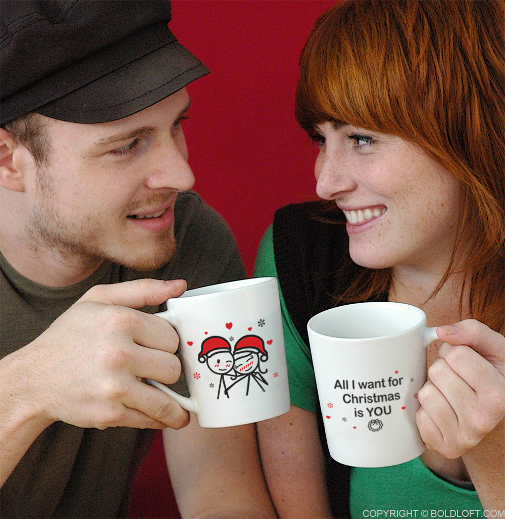 BoldLoft Merry Christmas Couple Coffee Mugs-Christmas Mugs for Couple ...